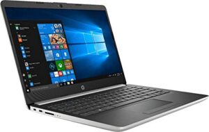 hp 2019 14“ laptop (intel pentium gold 2.3ghz, dual cores, 4gb ddr4 ram, 128gb ssd, wi-fi, bluetooth, hdmi, windows 10 home) (ash silver) (14-cf0012dx)