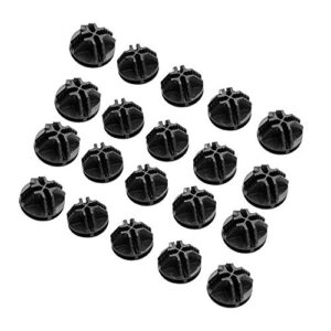 urbest wire cube connectors, wire cube plastic connectors for modular organizer closet and wire grid cube storage shelving unit (black, 30)