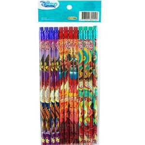 12 Disney Elena of Avalor Wooden Pencil Cartoon Character Authentic Licensed School Party Bag Fillers