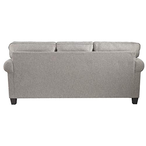 Signature Design by Ashley Alandari Traditional Sofa with 4 Accent Pillows, Gray