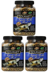 zoo med gourmet aquatic turtle food 6 oz - pack of 3