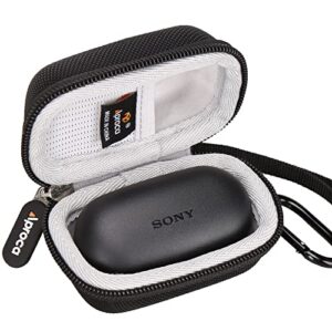 aproca hard storage travel case, for sony wf-xb700 extra bass true wireless earbuds