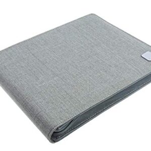 Lanxivi 20 Slots Fountain Pen Case Gray, Waterproof Canvas Pen Holder Display Pouch Bag by KACO