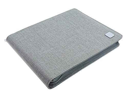 Lanxivi 20 Slots Fountain Pen Case Gray, Waterproof Canvas Pen Holder Display Pouch Bag by KACO