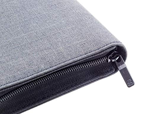 Lanxivi 20 Slots Fountain Pen Case Gray, Waterproof Canvas Pen Holder Display Pouch Bag by KACO