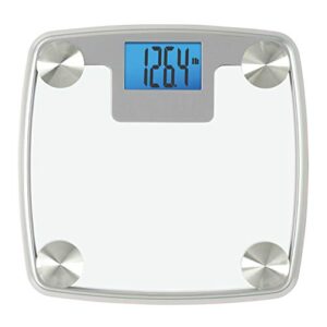 instatrack digital bathroom scale, silver