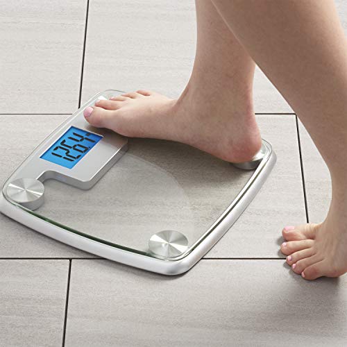 InstaTrack Digital Bathroom Scale, Silver