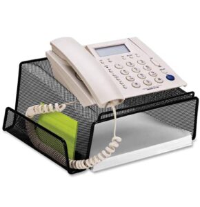 1intheoffice telephone stand desktop, mesh