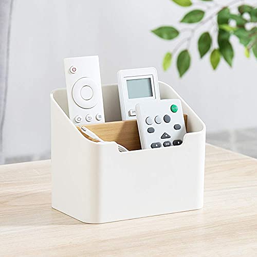 Poeland Remote Control Holder Desk Storage Organizer Box Container for Desk, Office Supplies, Home