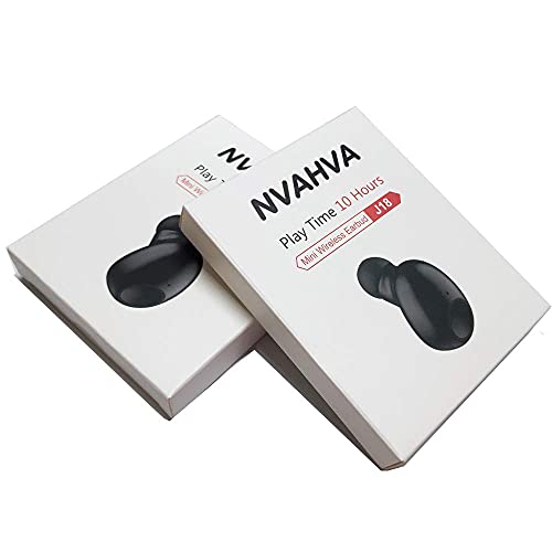 NVAHVA Bluetooth Earbud 10 Hrs Playtime, Single Wireless Earphone, Mini Bluetooth Headset Hands-Free Car Headphone, Cell Phone Bluetooth Earpiece for iOS Android Smart Phones PC TV Audiobook