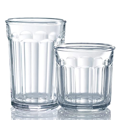 Luminarc Working Glass 16-Piece Assorted Glass Tumbler Set