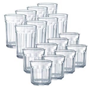 Luminarc Working Glass 16-Piece Assorted Glass Tumbler Set