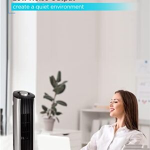 BLACK+DECKER Mini Tower Fan - Quiet Oscillating Stand up 14 Inch Desk Fans