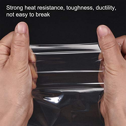 uxcell Shrink Wrap Bags, 12x8 inch 100pcs Shrinkable Wrapping Packaging Bags Transparent Industrial Packaging Sealer Bags