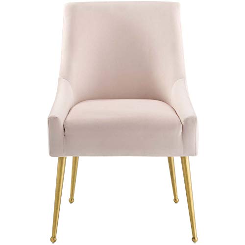 Modway Discern Upholstered Performance Velvet Dining Chair, Pink