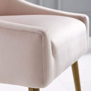 Modway Discern Upholstered Performance Velvet Dining Chair, Pink