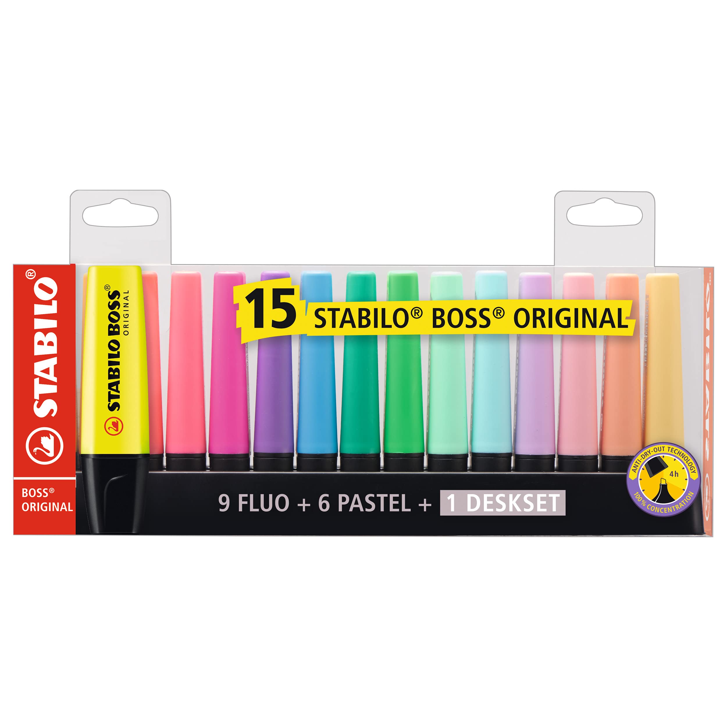 Stabilo Boss Deskset 15 Count