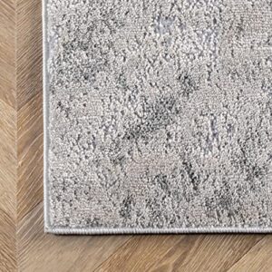 nuLOOM Cyn Contemporary Abstract Area Rug, 4x6, Silver