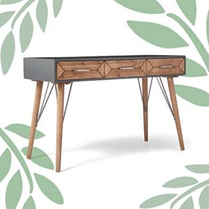 finch friedman desk console, gray