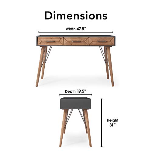 Finch Friedman Desk Console, Gray