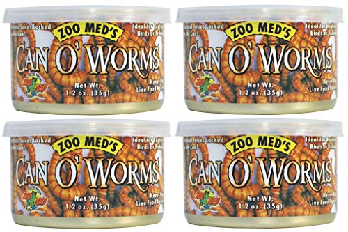 Zoo Med Can O' Worms 1.2 oz - Pack of 4