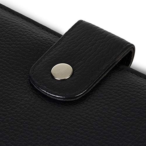 Folio Cover Compatible with Rocketbook Everlast, Fusion, Panda - A4 Faux Leather Portfolio Binder Multi Organizer Pockets, Spray Bottle, Pen Loops, Business Card Holder - Letter Size Notebook Case