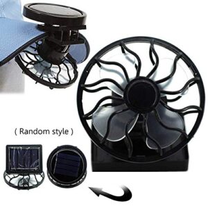 Academyus Summer Portable Mini Fan Solar Power Cooling Fan Air Cooler for Traveling Outdoor Fishing Random Style*