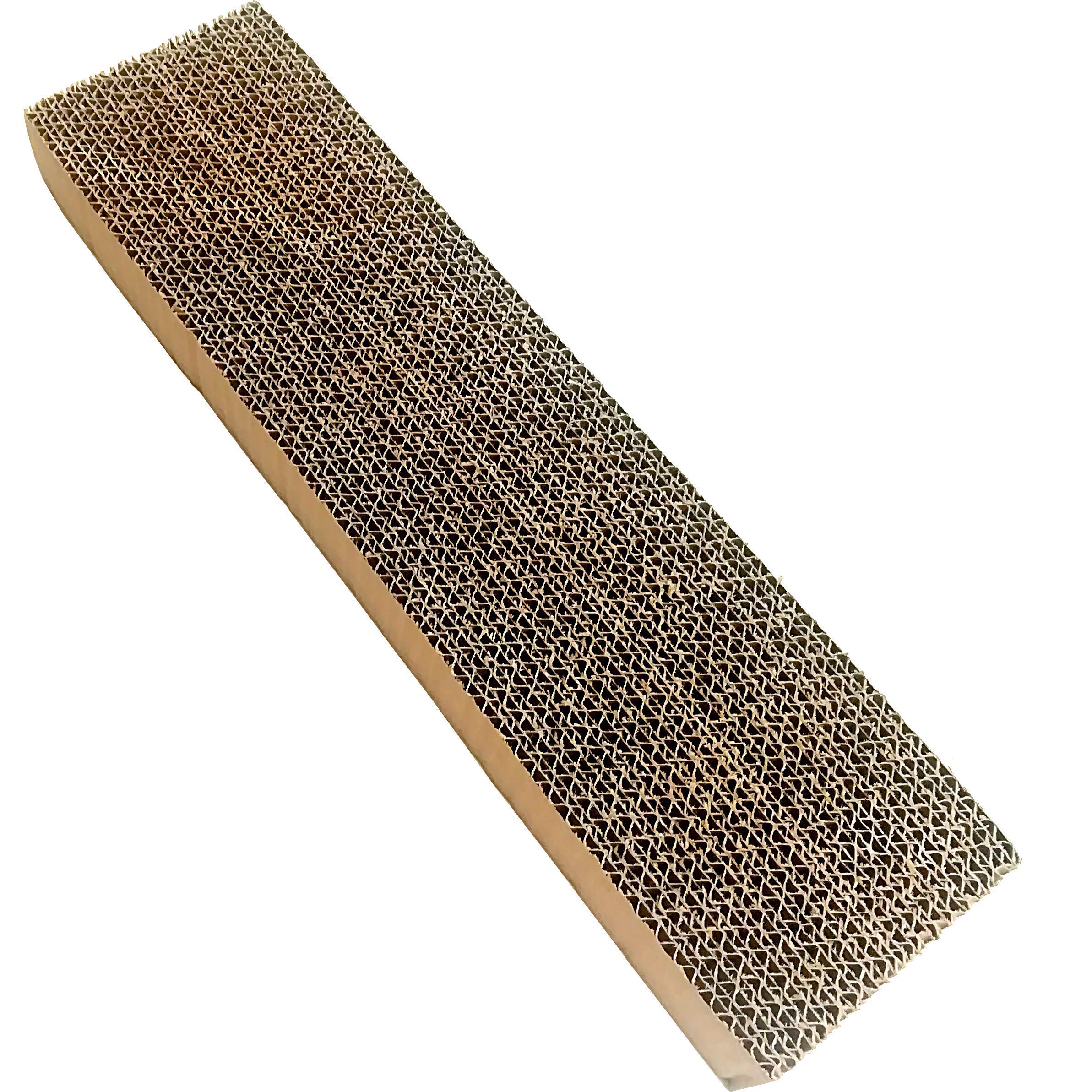 Catry Pack of 3, Cat Scratcher, Replacement Cardboard, Cat Scratching Pad, Paper Cardboard, Individual Uses or for Replacement Parts. Size of 15.4in x 3.9in x 1.5in