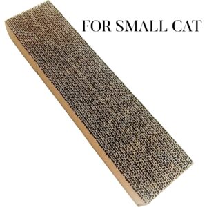 Catry Pack of 3, Cat Scratcher, Replacement Cardboard, Cat Scratching Pad, Paper Cardboard, Individual Uses or for Replacement Parts. Size of 15.4in x 3.9in x 1.5in