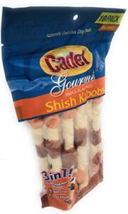 cadet gourmet triple-flavored shish kabobs 10pk x-large