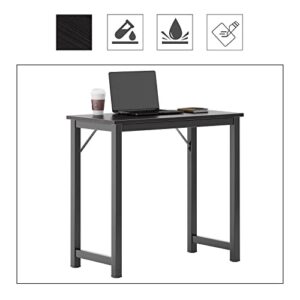 sogesfurniture Computer Desk 31.5 inches Sturdy Office Desk Meeting Desk Training Desk Writing Desk Workstation Desk Gaming Desk, Black