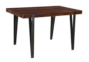 coast to coast gunmetal dining table,48" w x 30" d x 30" h