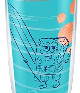 Tervis Nickelodeon™ - SpongeBob SquarePants Made in USA Double Walled Insulated Tumbler Travel Cup Keeps Drinks Cold & Hot, 16oz, Surf