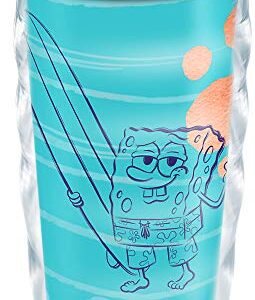 Tervis Nickelodeon™ - SpongeBob SquarePants Made in USA Double Walled Insulated Tumbler Travel Cup Keeps Drinks Cold & Hot, 10oz Wavy, Surf