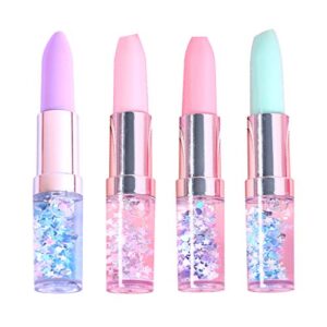 kawaii lipstick gel pen creative oil quicksand colorful cute stationary 0.5mm signature pens black ink office school supplies