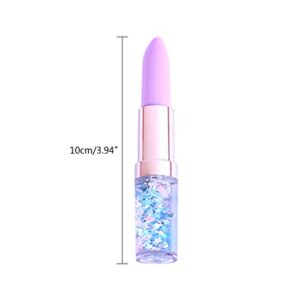 Kawaii Lipstick Gel Pen Creative Oil Quicksand Colorful Cute Stationary 0.5mm Signature Pens Black Ink Office School Supplies