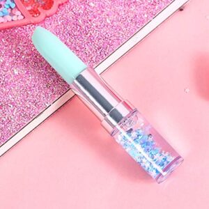 Kawaii Lipstick Gel Pen Creative Oil Quicksand Colorful Cute Stationary 0.5mm Signature Pens Black Ink Office School Supplies