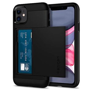 spigen slim armor cs designed for iphone 11 case (2019) - black