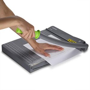 Aurora Paper Trimmer, cuts Maximum 10 Sheet, with Safety Clamp and Safety Lock Protection