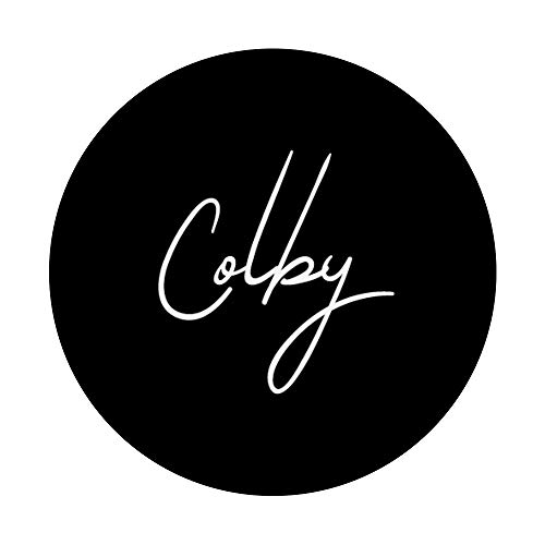 Colby Name White on Black - Colby PopSockets PopGrip: Swappable Grip for Phones & Tablets