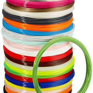 Amazon Basics PLA 3D Printer Filament, 1.75mm, 22 Assorted Colors, 1.25 kg