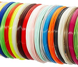 Amazon Basics PLA 3D Printer Filament, 1.75mm, 22 Assorted Colors, 1.25 kg