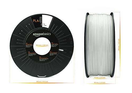 Amazon Basics PLA 3D Printer Filament, 1.75mm, 5 Assorted Colors, 1 kg per Spool, 5 Spools, 5Kg total