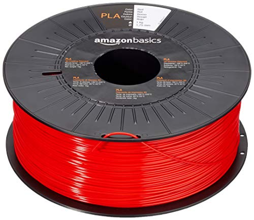 Amazon Basics PLA 3D Printer Filament, 1.75mm, 5 Assorted Colors, 1 kg per Spool, 5 Spools, 5Kg total