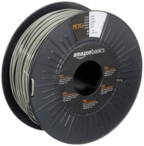 amazon basics petg 3d printer filament, 2.85 mm, gray, 1 kg spool