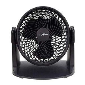 Hunter 8" Adjustable Whisper Fan, Black