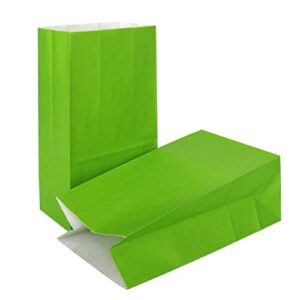 keyyoomy small paper bags green party goody bags for party (24 ct, 3.5 x 2.4 x 7.1 in)