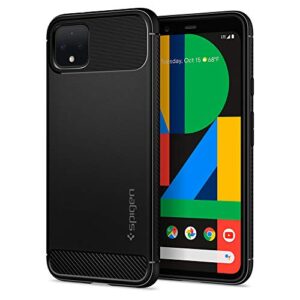 spigen rugged armor designed for google pixel 4 case (2019) - matte black