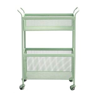 magazine & newspaper baskets magazine rack wrought iron rack wheeled living room book storage basket bedroom bedside locker living room storage cart floor-standing multi-layer storage rack