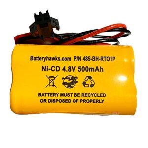 ni-cd 4.8v 500mah corun ni-cd aa500 aa 500 exit sign emergency light batteryhawk, llc